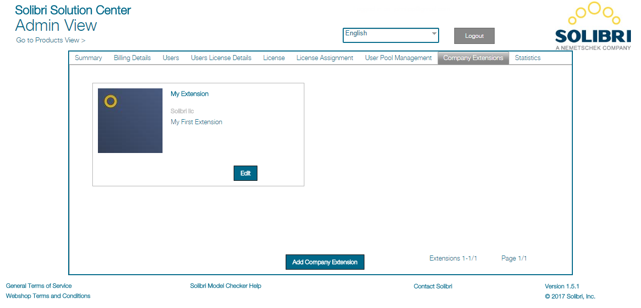 Solibri | Extension Manager: Creating and Managing Your Own Company…