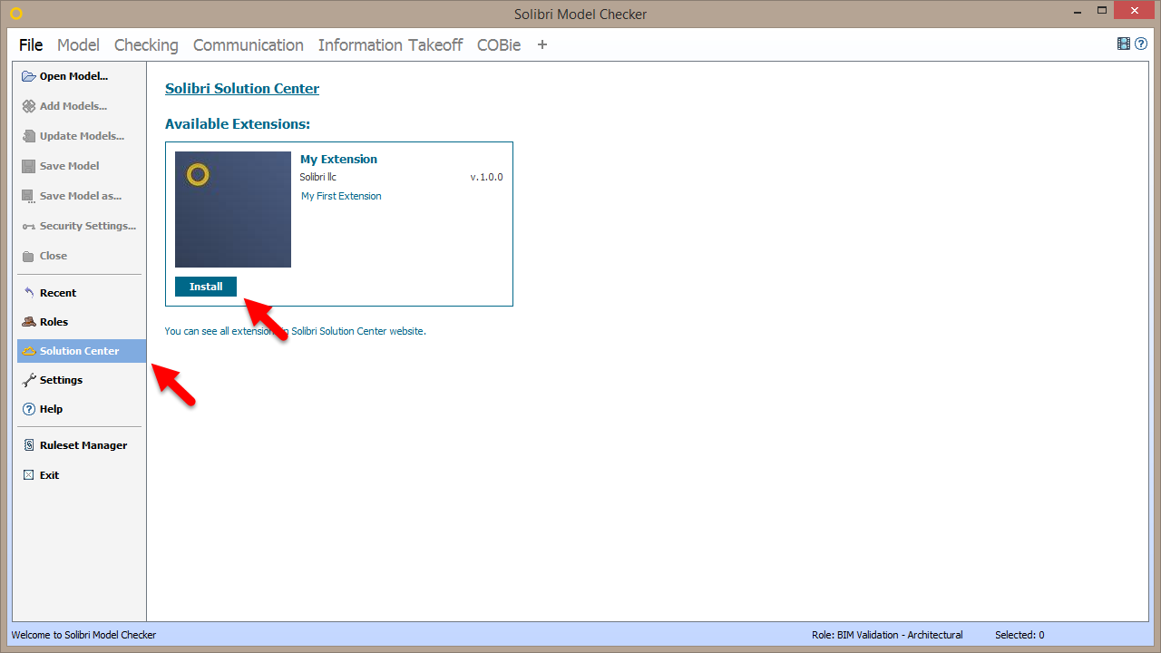 Solibri | Extension Manager: Creating and Managing Your Own Company…