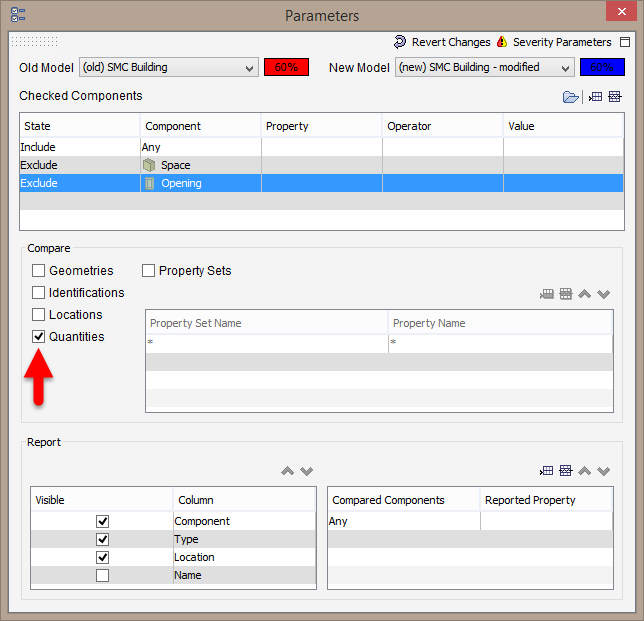 Solibri | New in SMC v9.7.15: Model Comparison Improvements