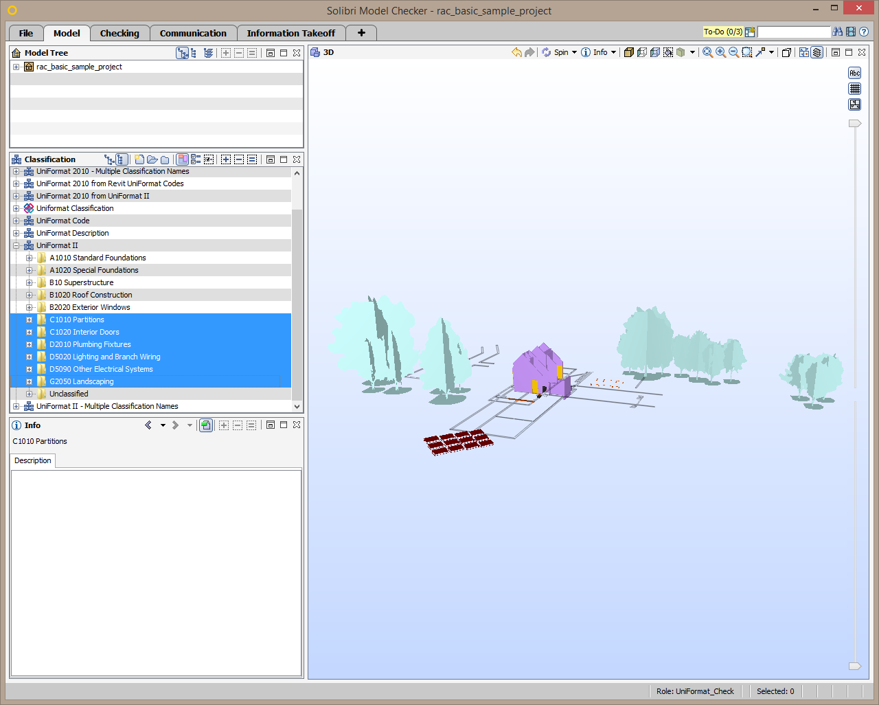 Solibri | UniFormat Check Ruleset