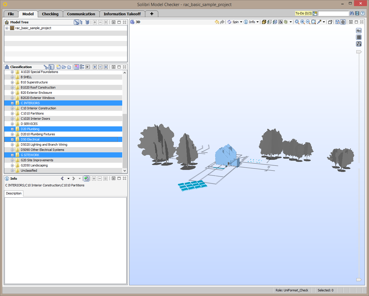 Solibri | UniFormat Check Ruleset