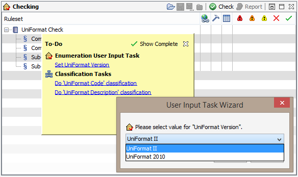 Solibri | UniFormat Check Ruleset