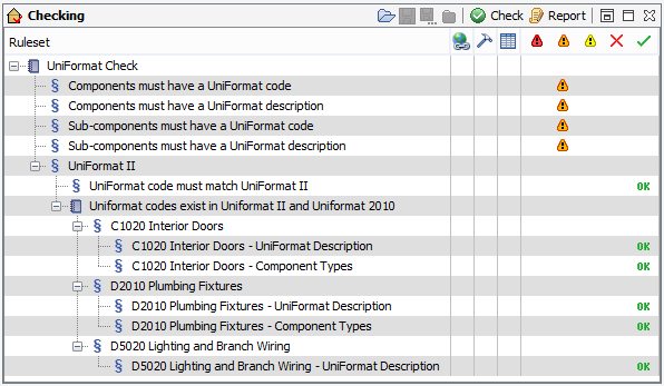 Solibri | UniFormat Check Ruleset