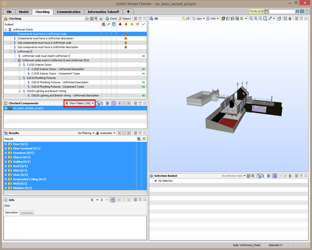 Solibri | UniFormat Check Ruleset
