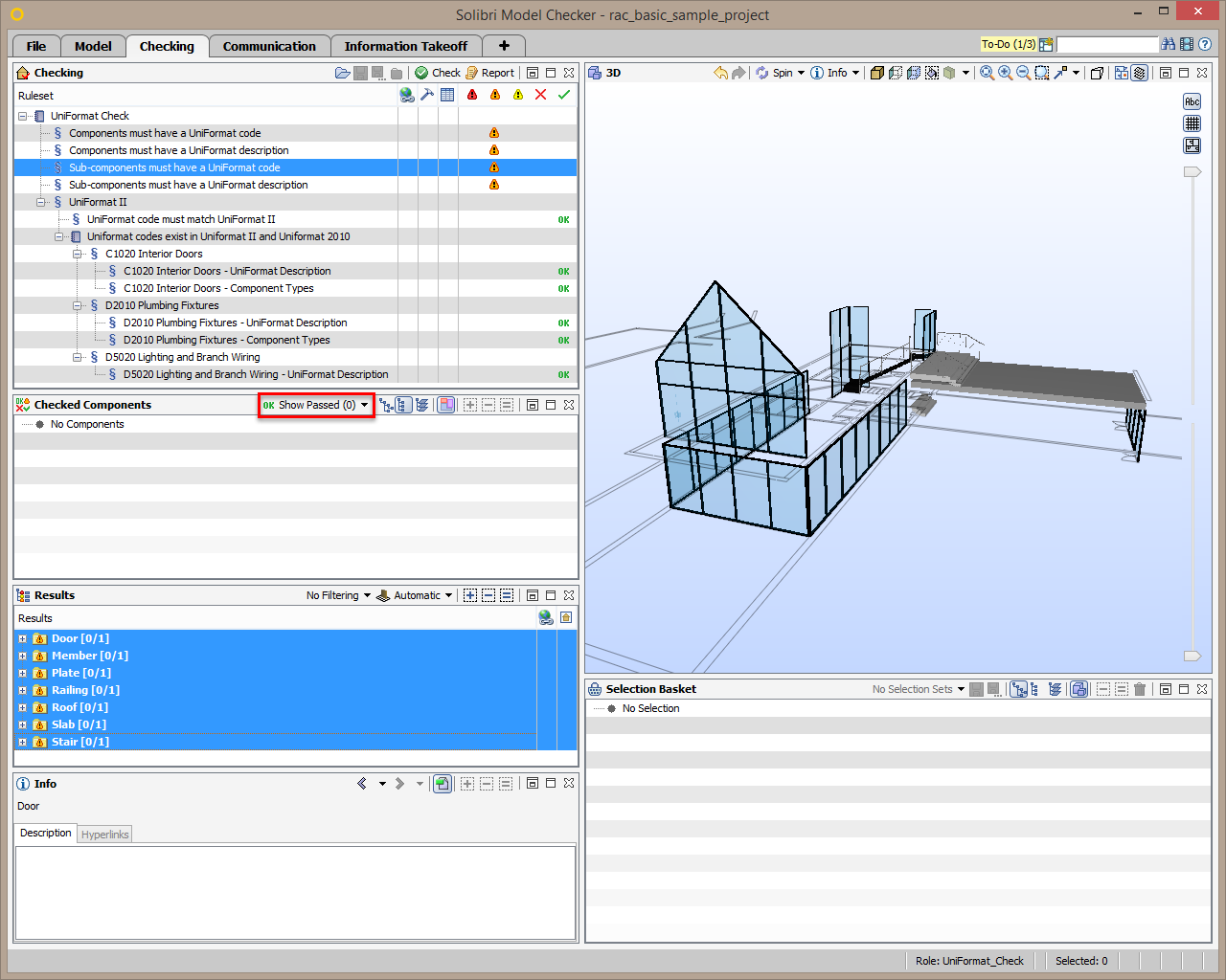 Solibri | UniFormat Check Ruleset
