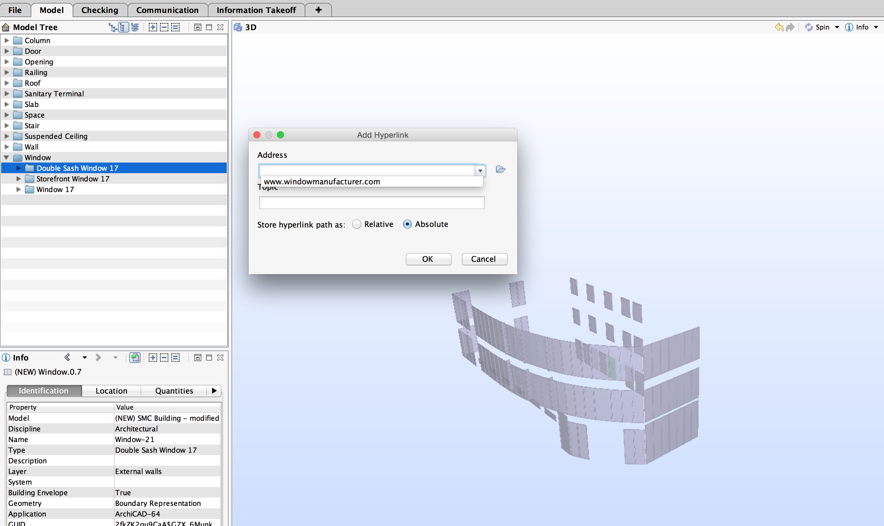 Solibri | Working with Hyperlinks in the Solibri Model Checker